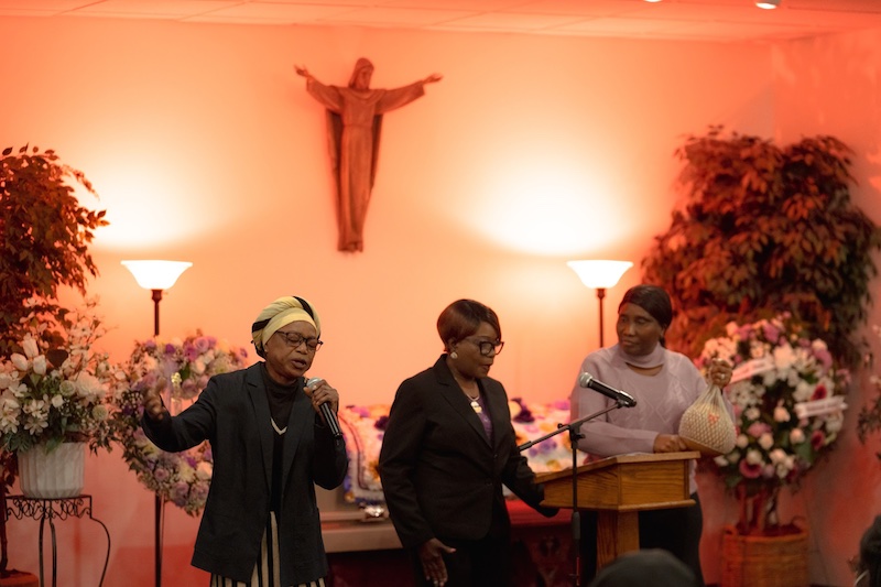 Pictures from the Wake keeping and funeral services for June Josephine ...