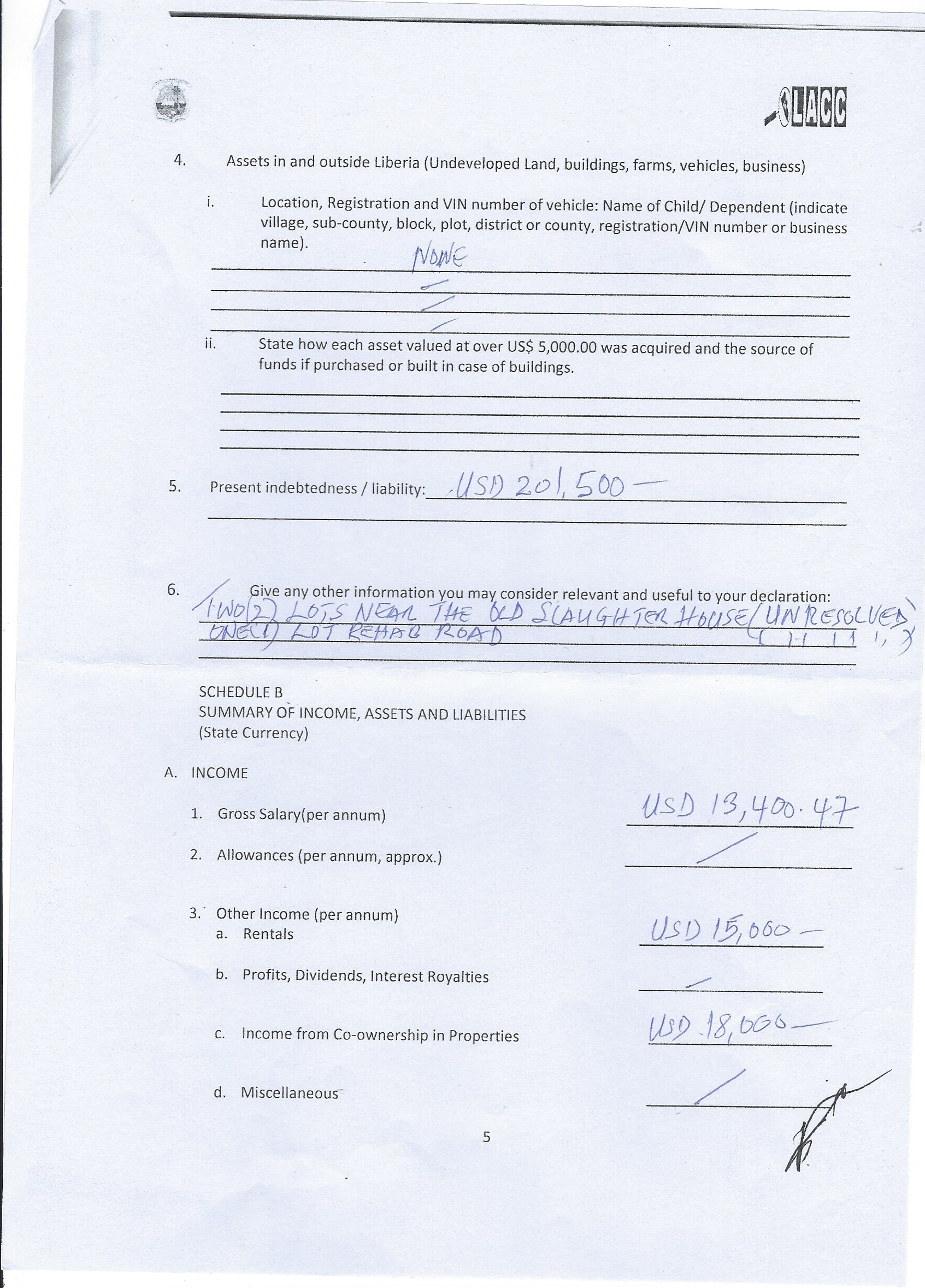 President Boakai Publishes His Assets Declaration – TLC Africa