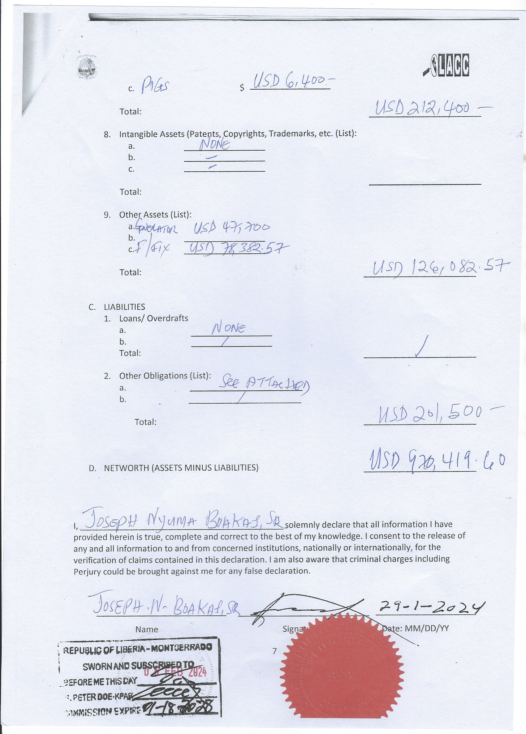 President Boakai Publishes His Assets Declaration – TLC Africa