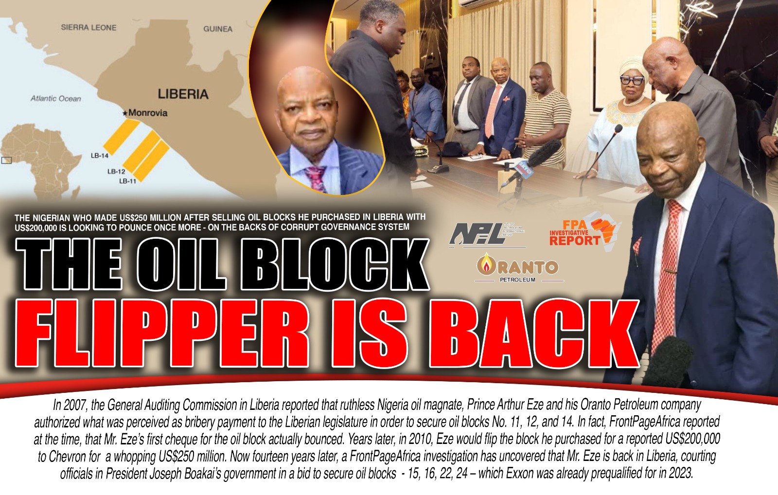 Nigerian Who flipped Oil Block He Bought for US200K for US$250M ...